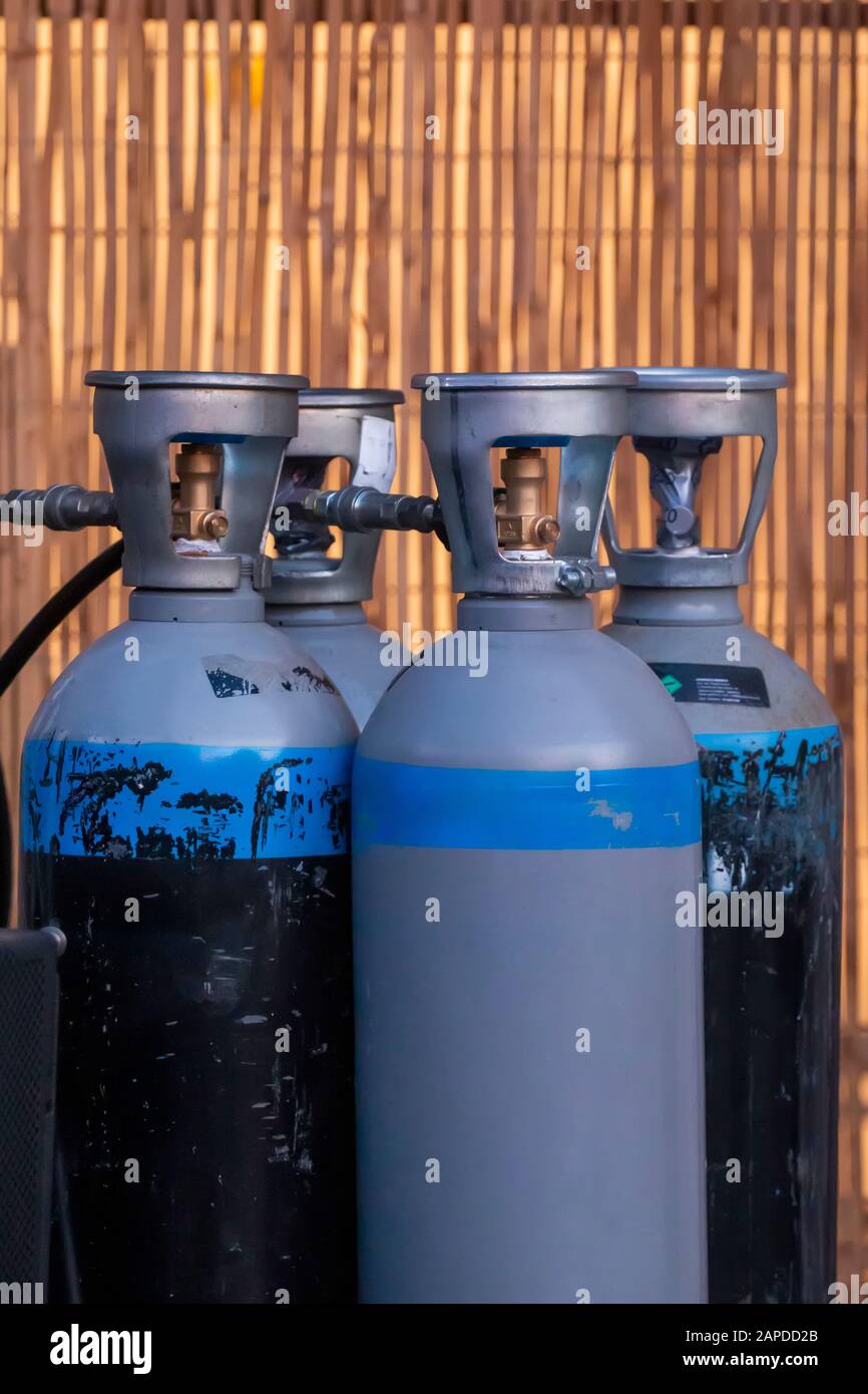 gas cylinder close up Stock Photo - Alamy