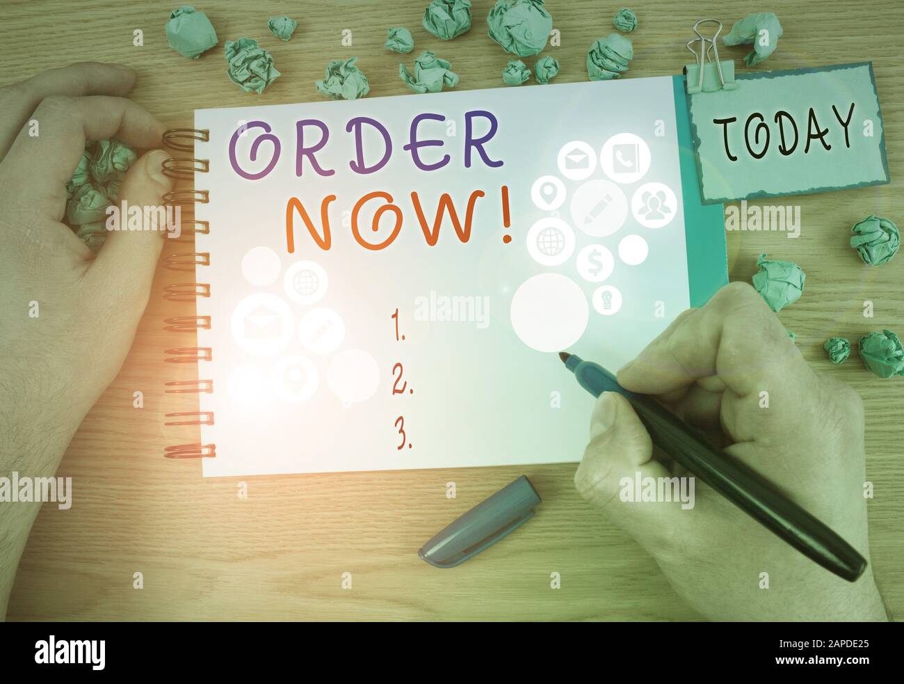 Text sign showing Order Now. Business photo showcasing confirmed ...