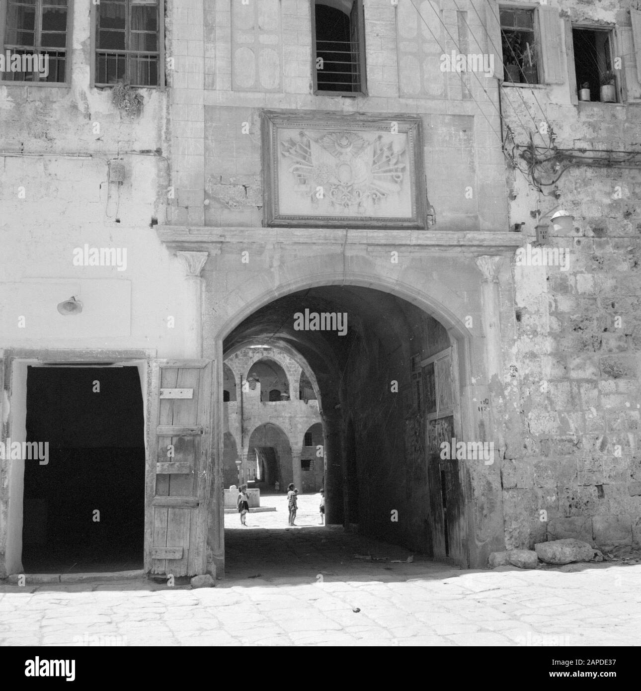 Israel 1964-1965: Akko (Acre), street images Description: Akko. Gate ...