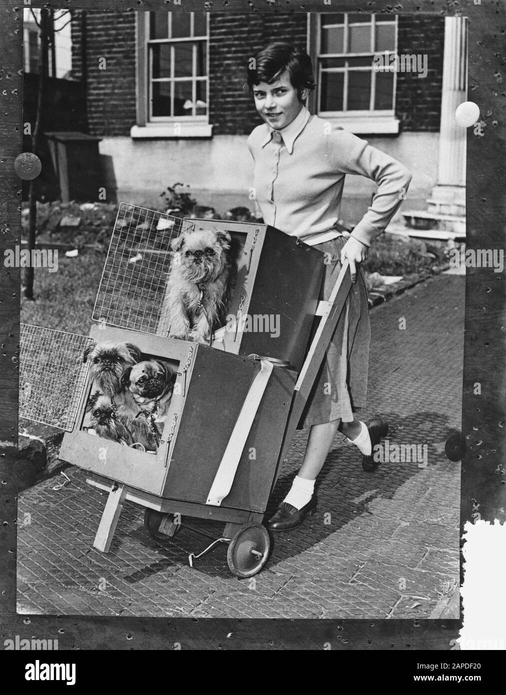 14 year-old Carol Fenn in London Date: 29 April 1957 Location: Great ...