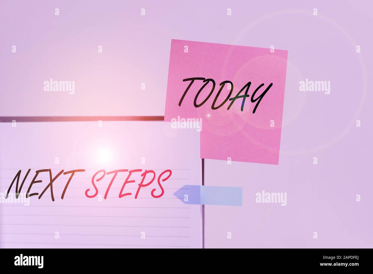 Conceptual hand writing showing Next Steps. Concept meaning something ...