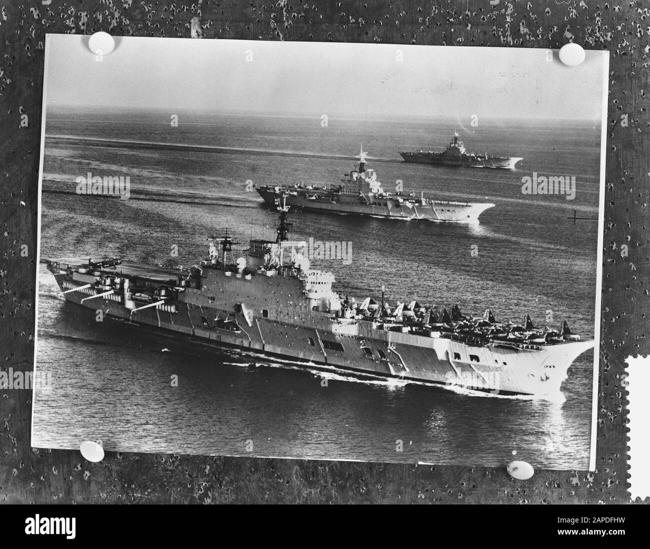 British Mediterranean Fleet: from front to rear Hr. Ms. Dan. Eagles, Bulwark, Albion Date: 15 ...