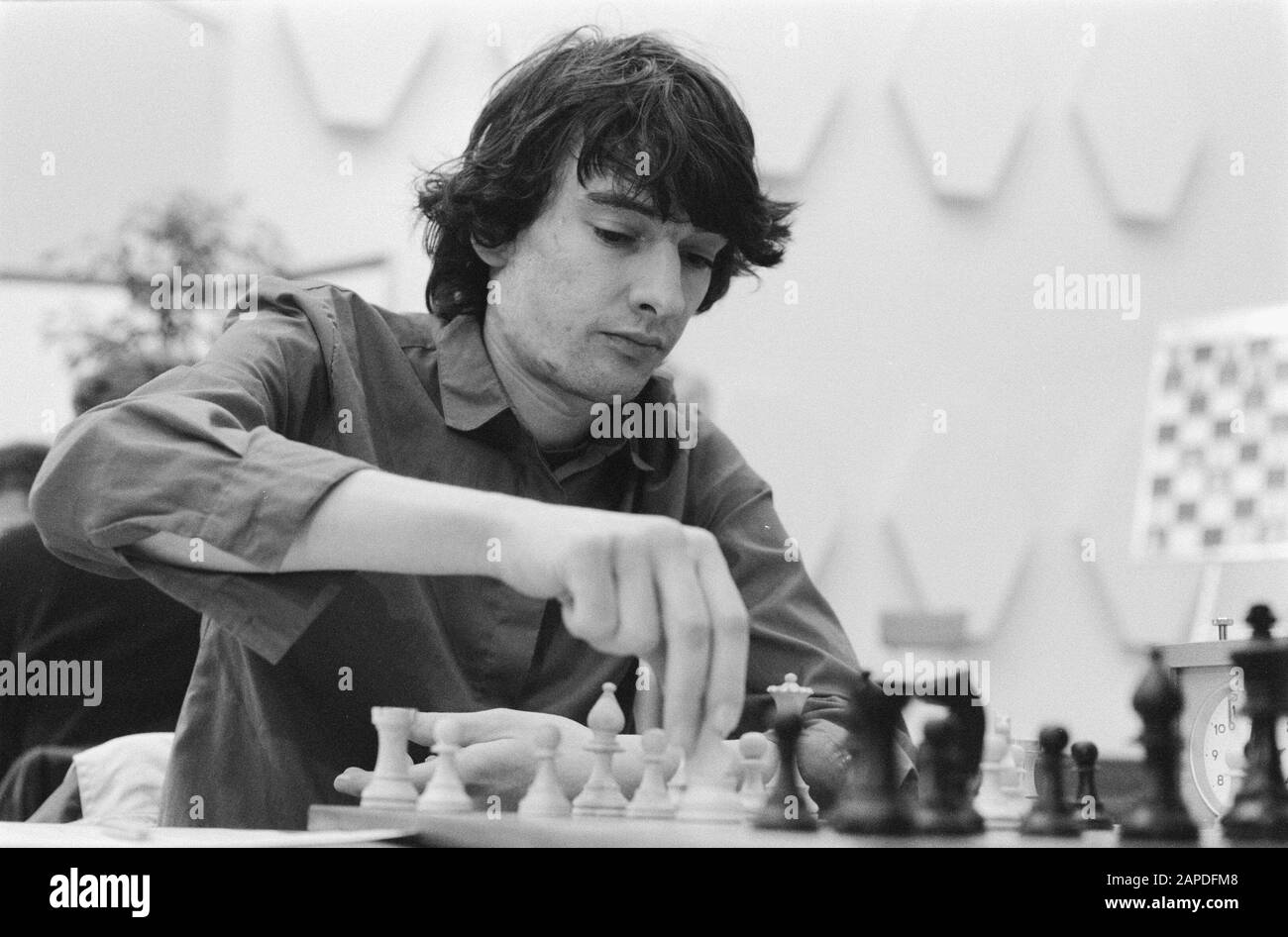 The chess player Black and White Stock Photos & Images - Alamy