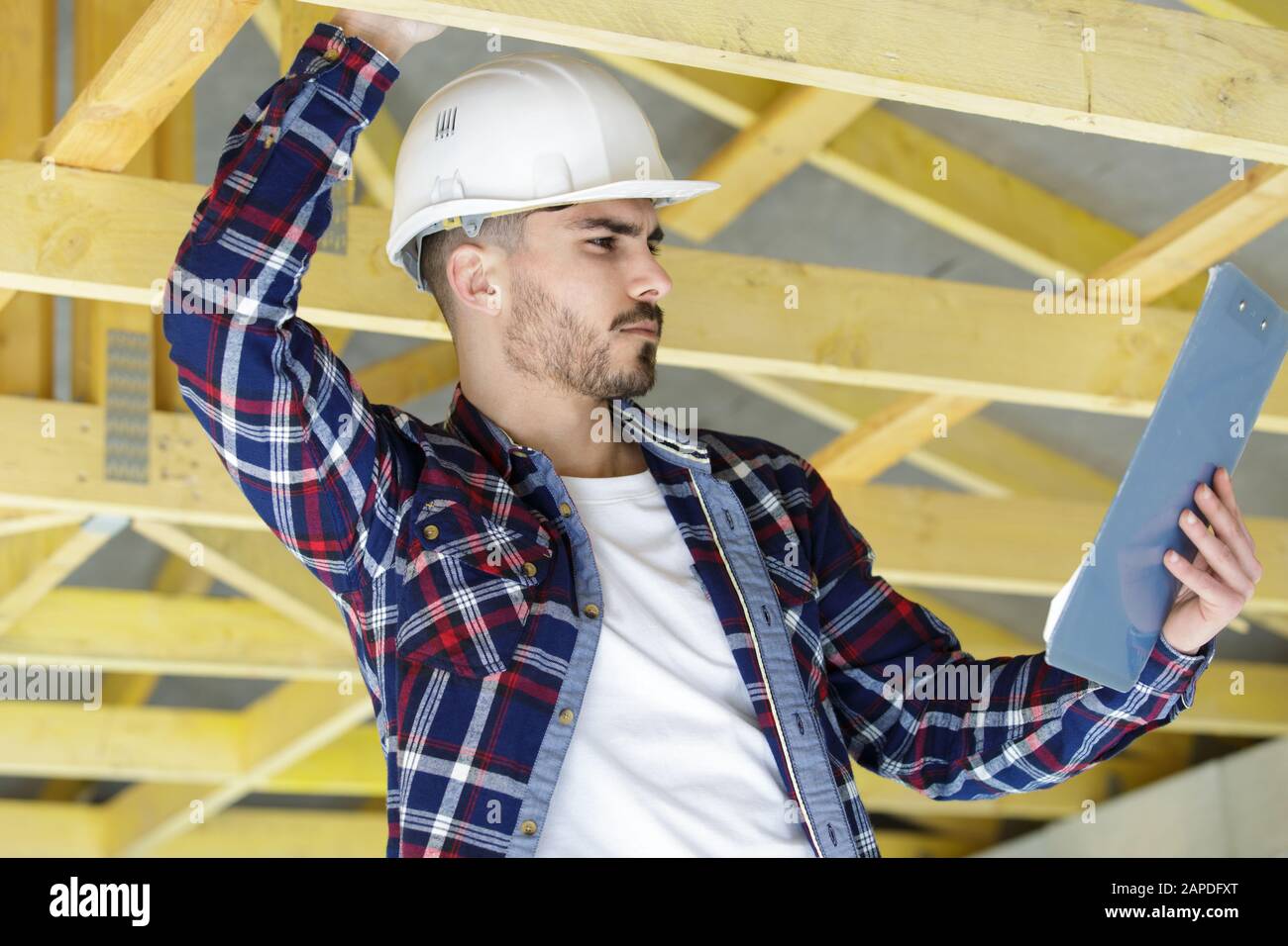 Holding ladder hard hat hi-res stock photography and images - Alamy