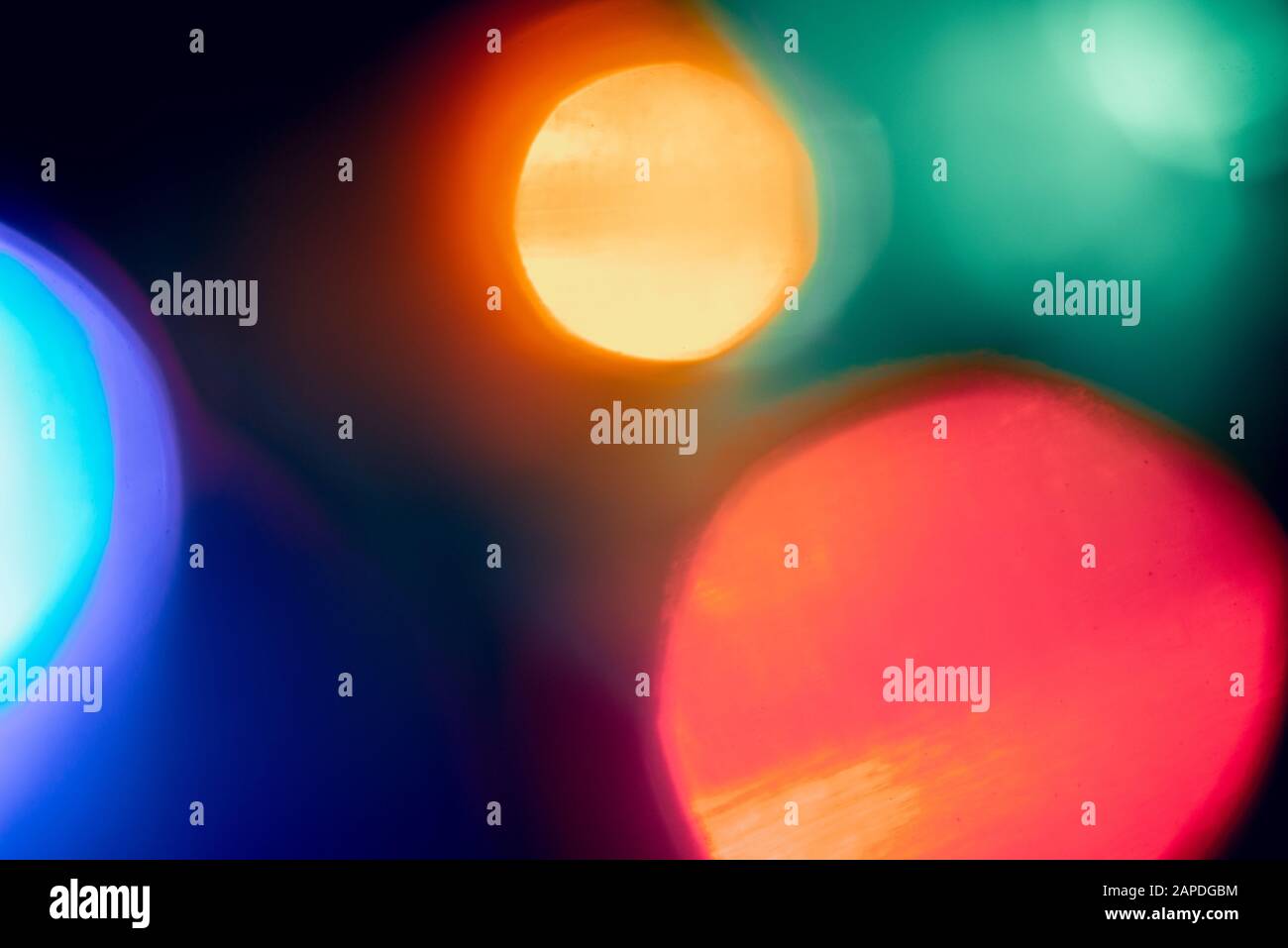 Abstract Orange Lens Flare