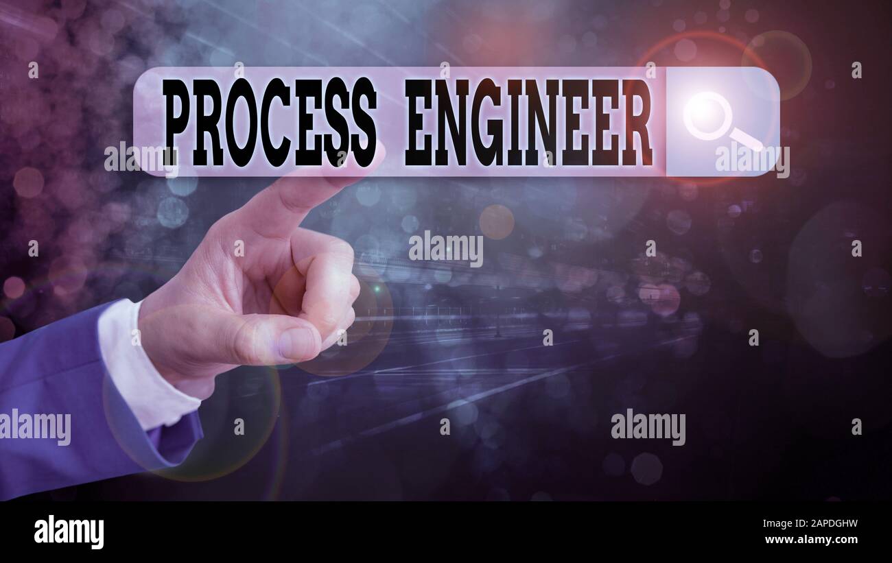 Text sign showing Process Engineer. Business photo showcasing ...