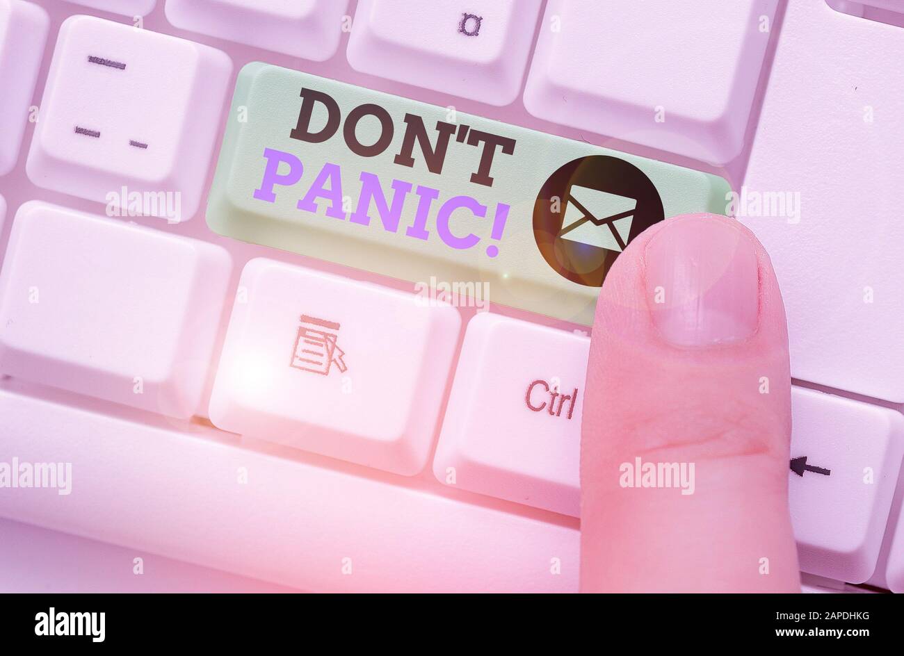 Handwriting text writing Don T Panic. Conceptual photo suddenly feel so ...