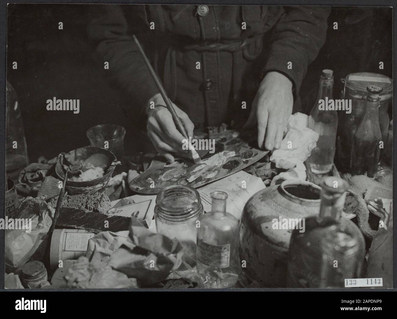 Amsterdam. In the studio of Han van Meegeren Annotation: Van Meegeren ...