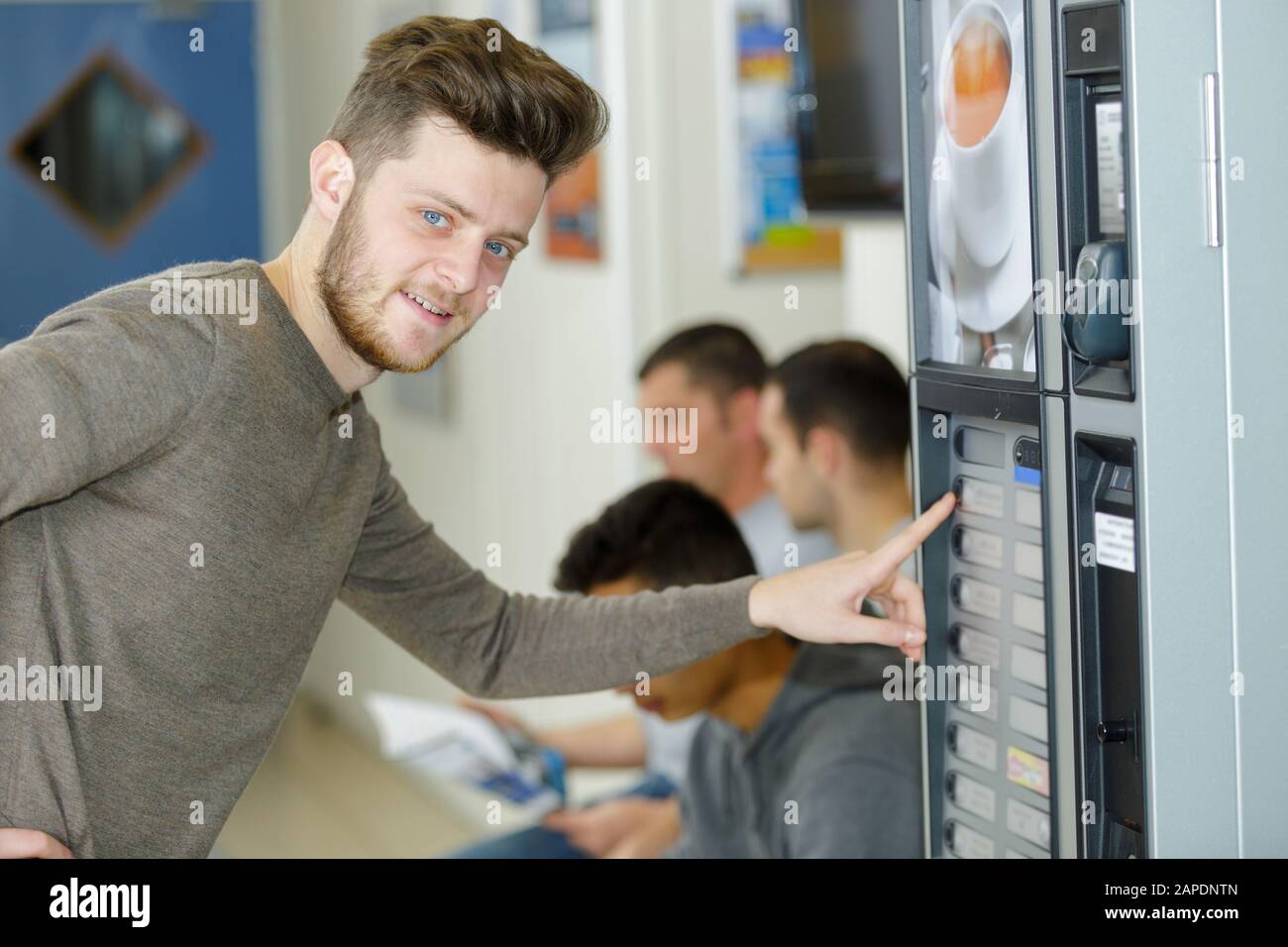 Vending machine man suit hi-res stock photography and images - Alamy