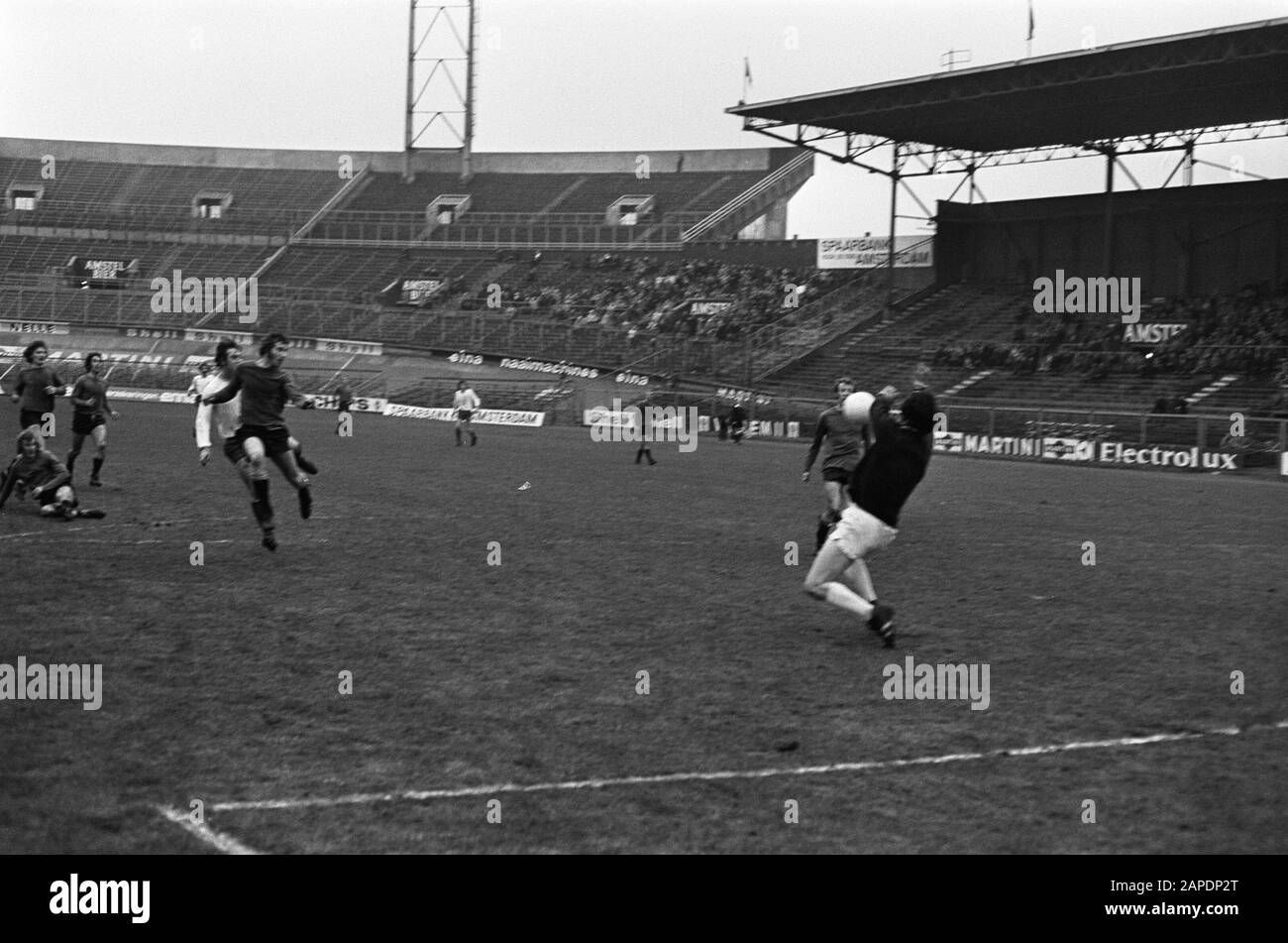 Amsterdam against NAC 0-0, game moment, background empty grandstand ...