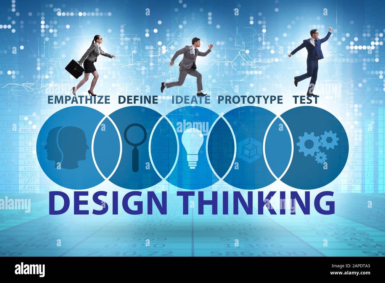 The design thinking concept in software development Stock Photo - Alamy
