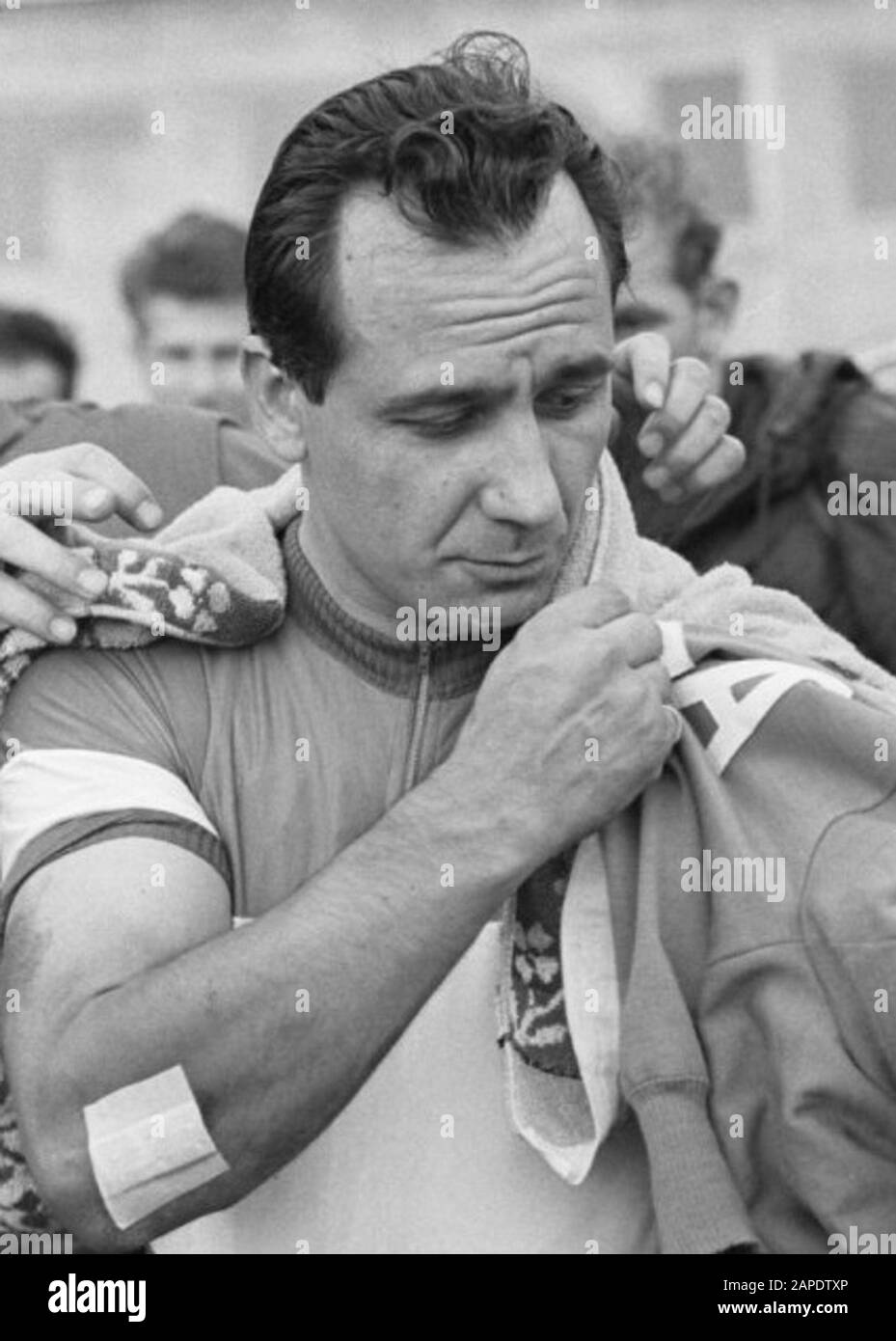 Professional track cyclist Black and White Stock Photos & Images - Alamy