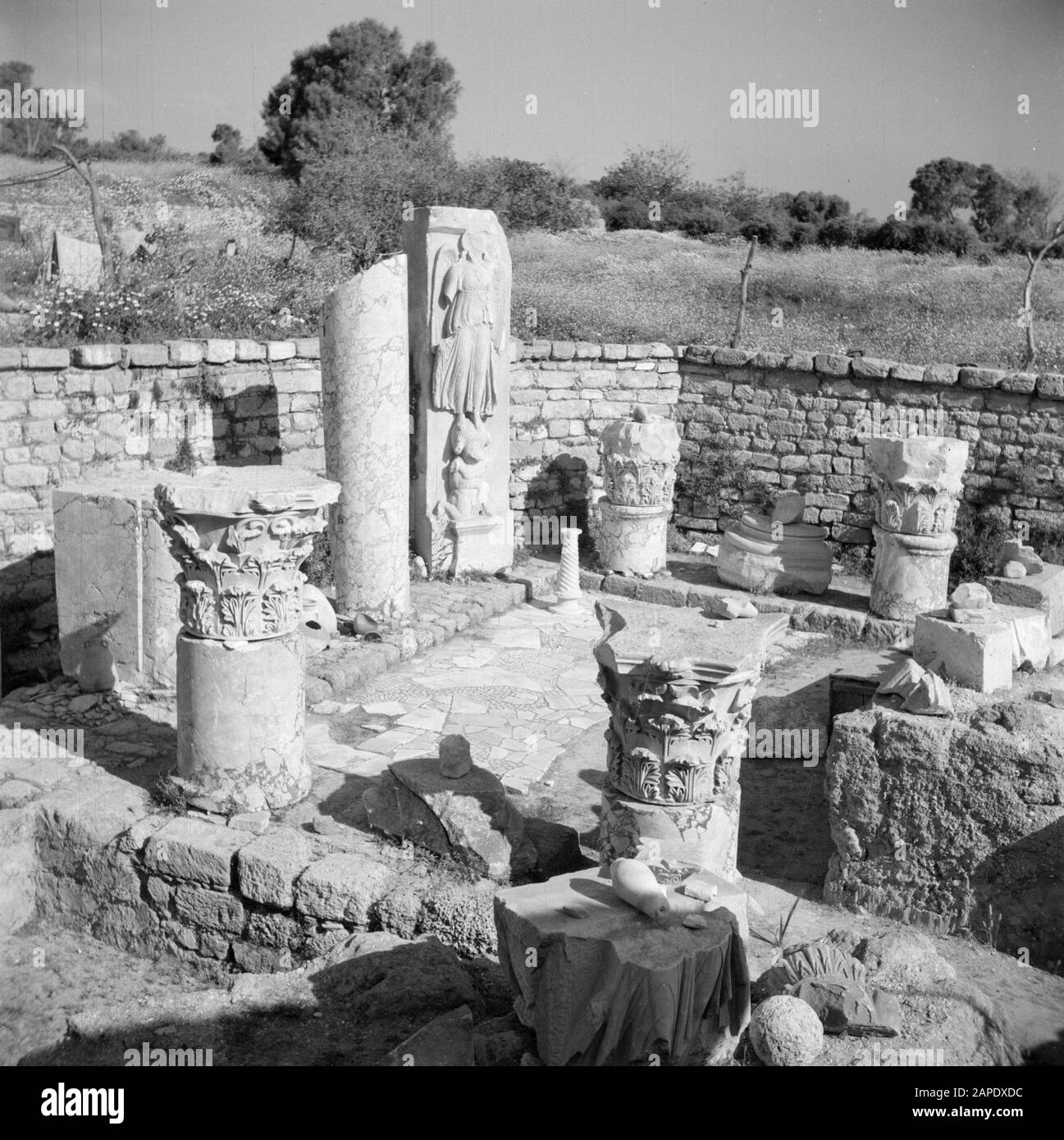 Israel 1948-1949:askalon Description: Archaeological finds, including ...