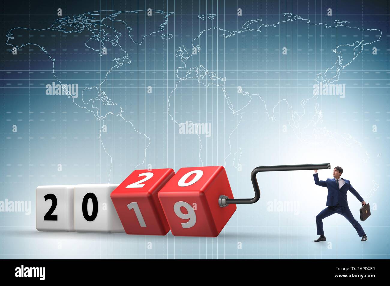 The concept of changing year from 2019 to 2020 Stock Photo - Alamy