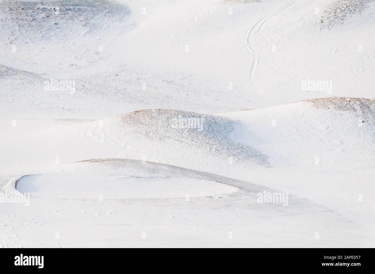 Barren snow covered landscape in Waterbury Vermont USA Stock Photo - Alamy