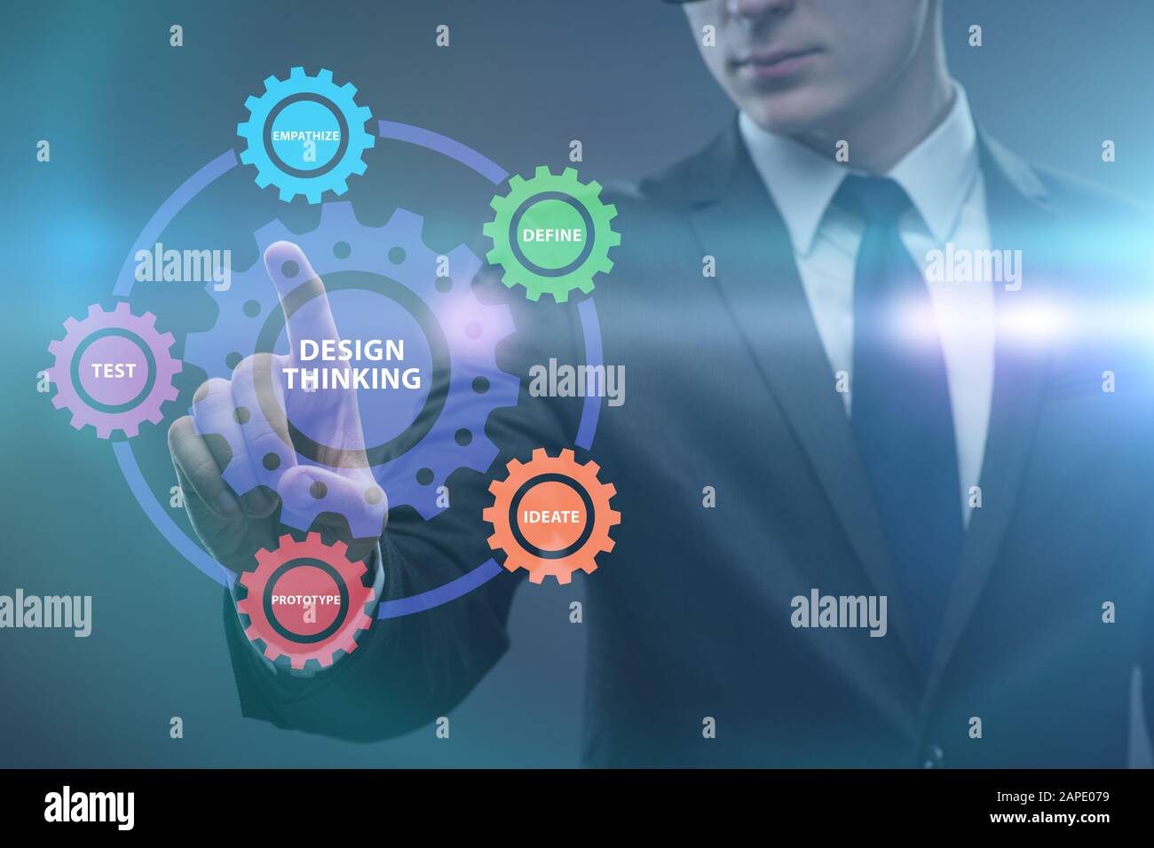 The design thinking concept in software development Stock Photo - Alamy
