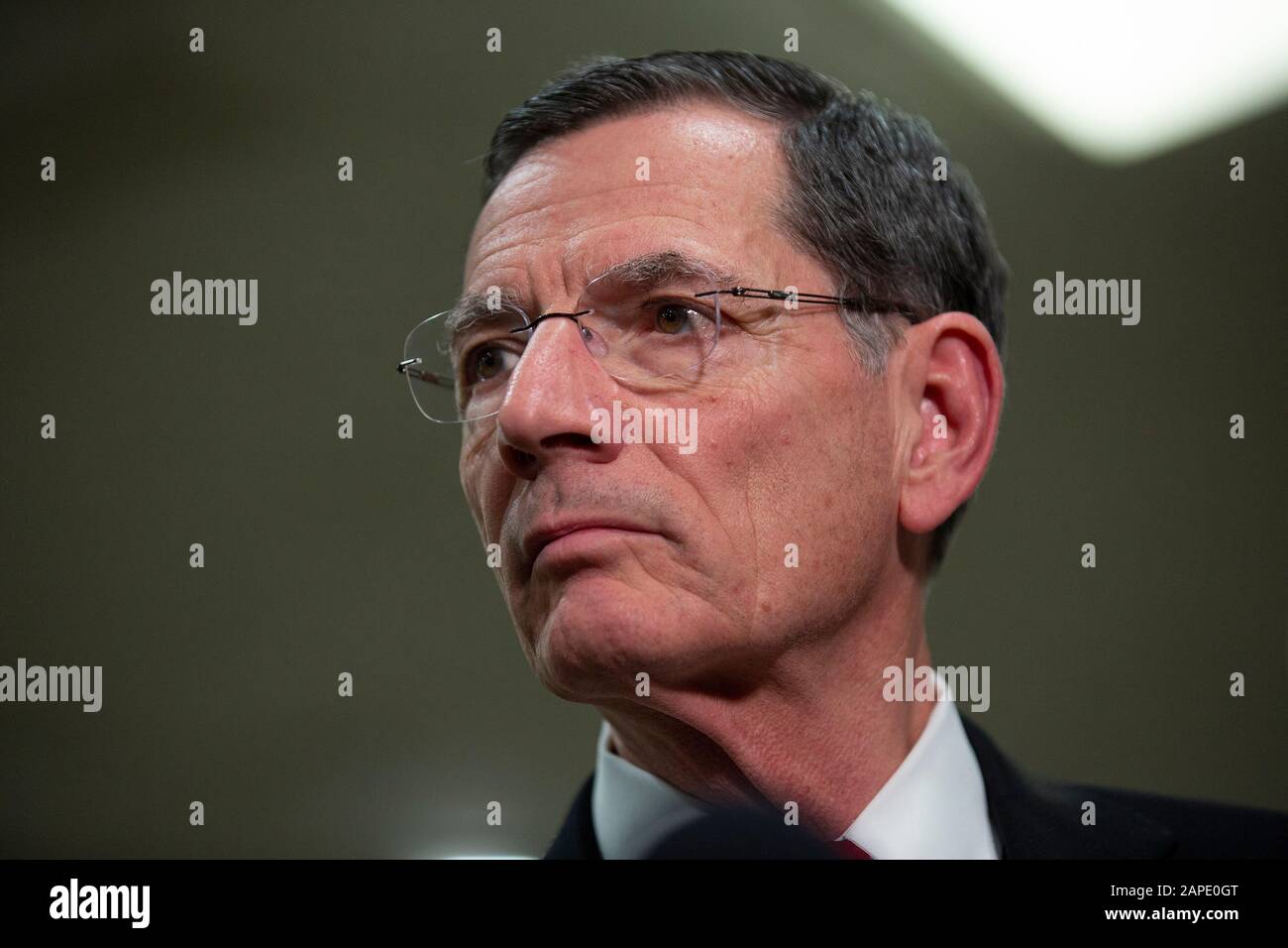 United States Senator John Barrasso (Republican of Wyoming) speaks to ...