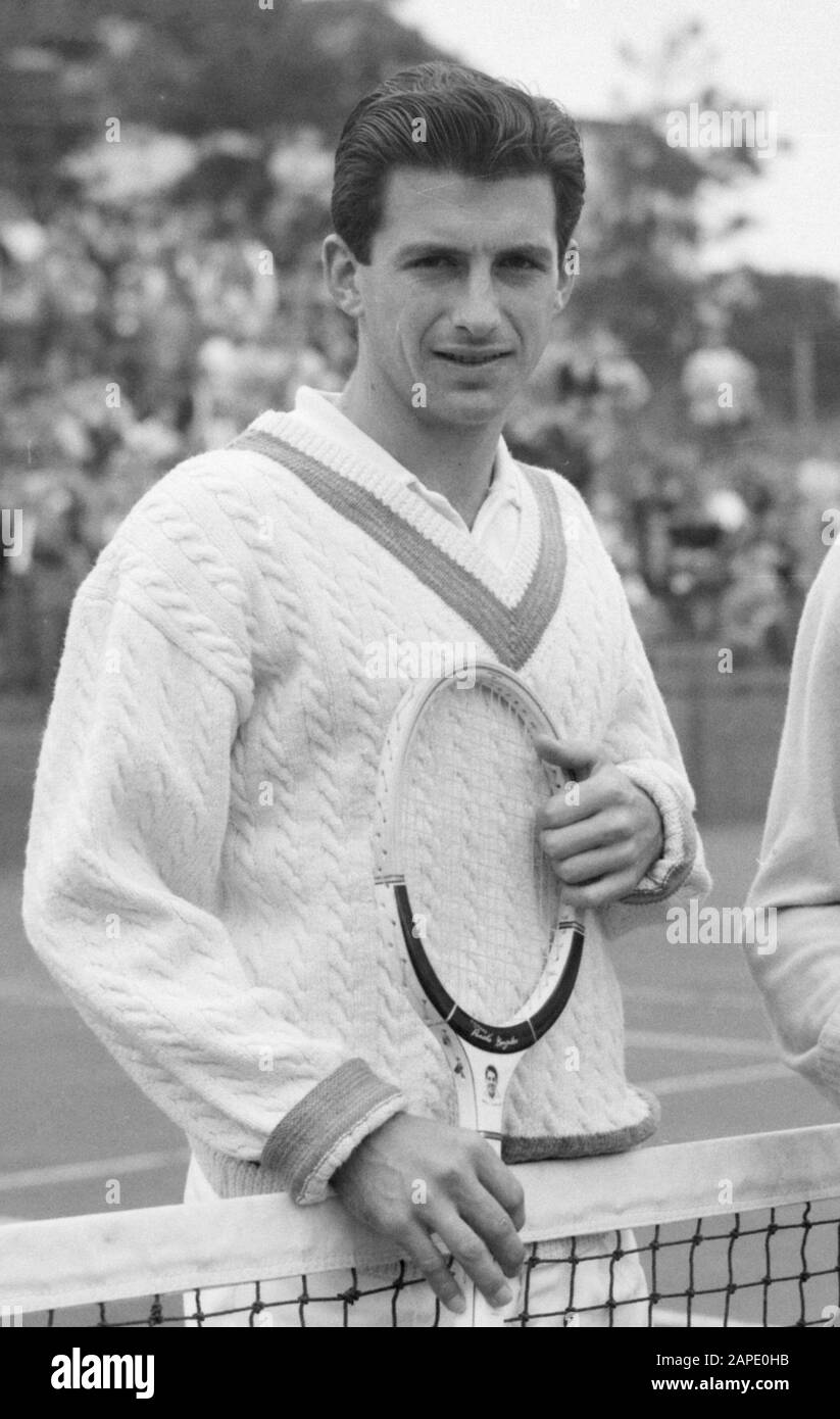 Tennis demonstration by Cooper Stock Photo - Alamy