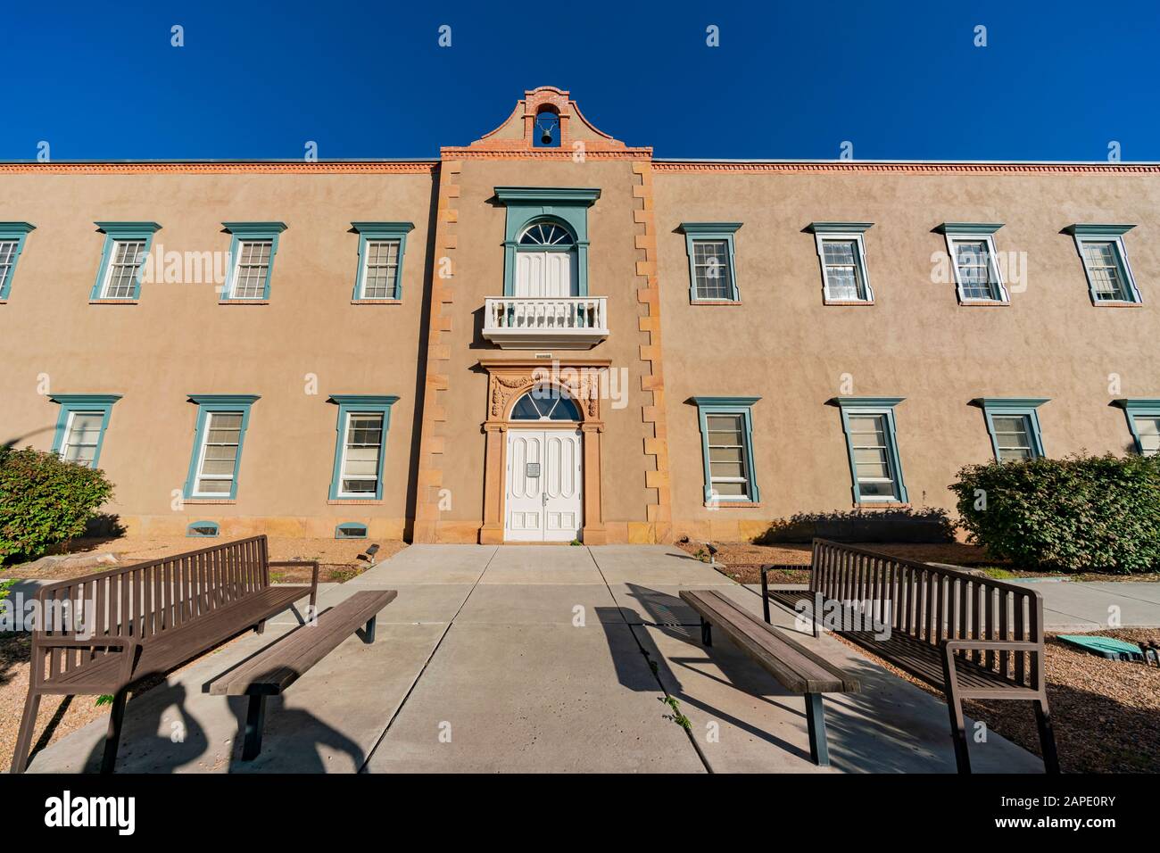 Santa Fe, OCT 6: Exterior view of the Santa Fe Visitor Information ...