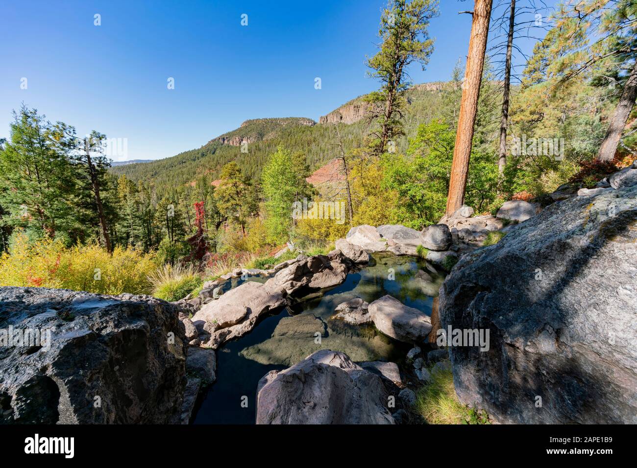 Beautiful landscape of Spence Hot Springs at New Mexico Stock Photo - Alamy