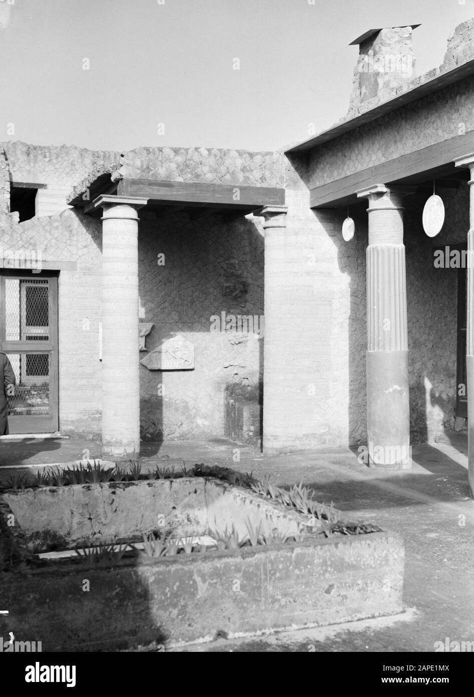 Italy Description: Atrium in a Roman residence in the city of ...