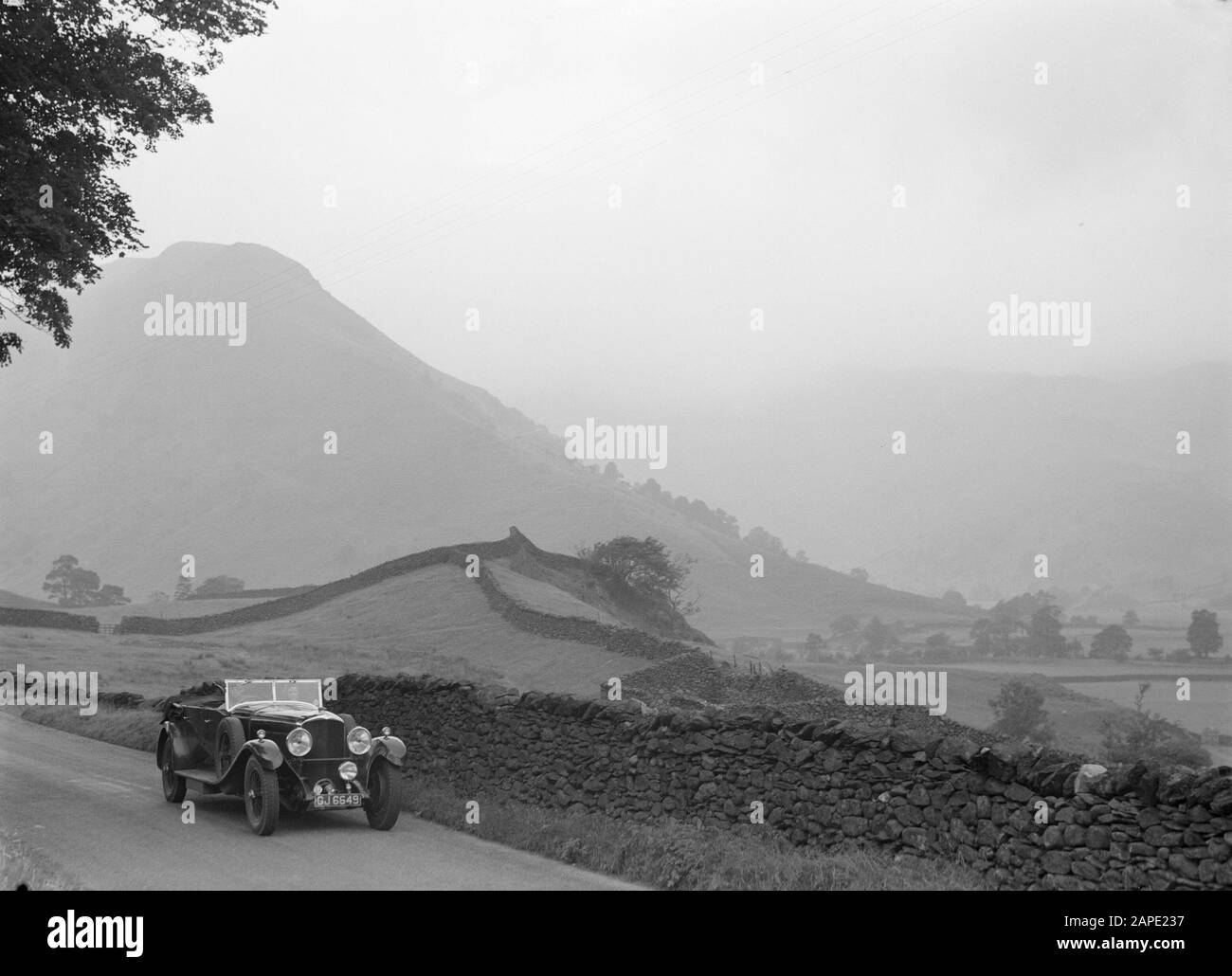 British rural landscape road Black and White Stock Photos & Images - Alamy