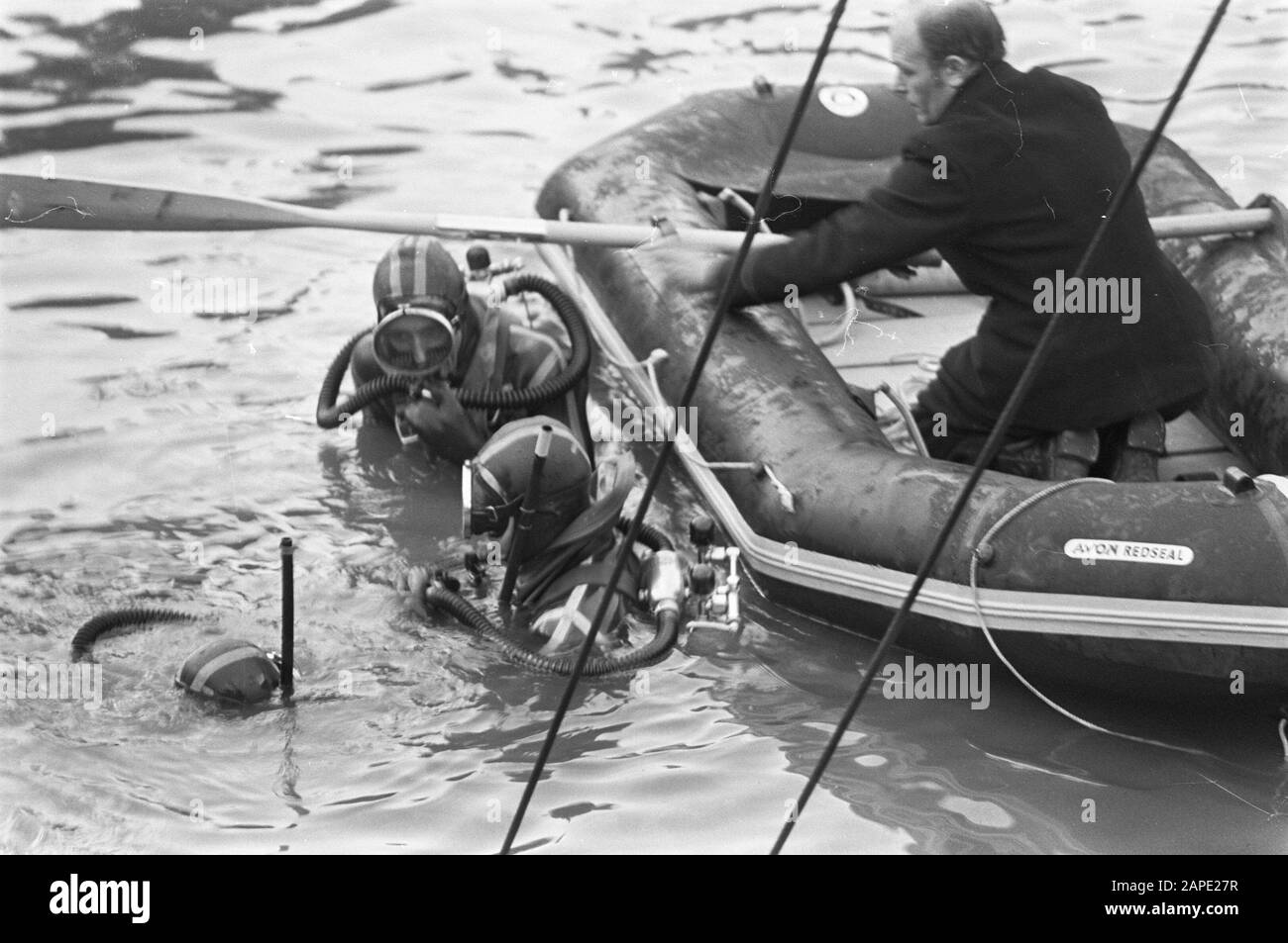 Car on water in Black and White Stock Photos & Images - Alamy
