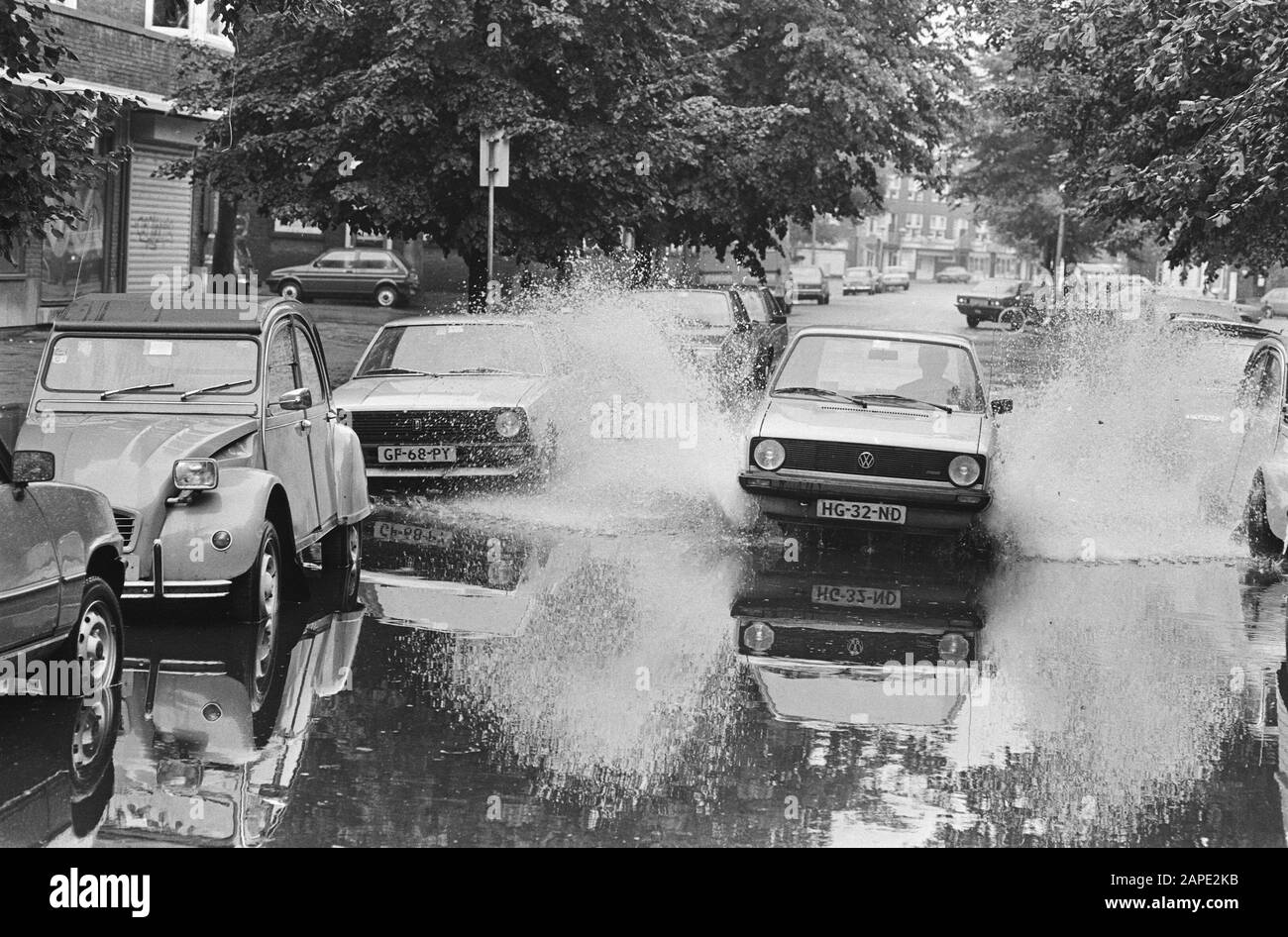 Heavy waterlogging Black and White Stock Photos & Images - Alamy