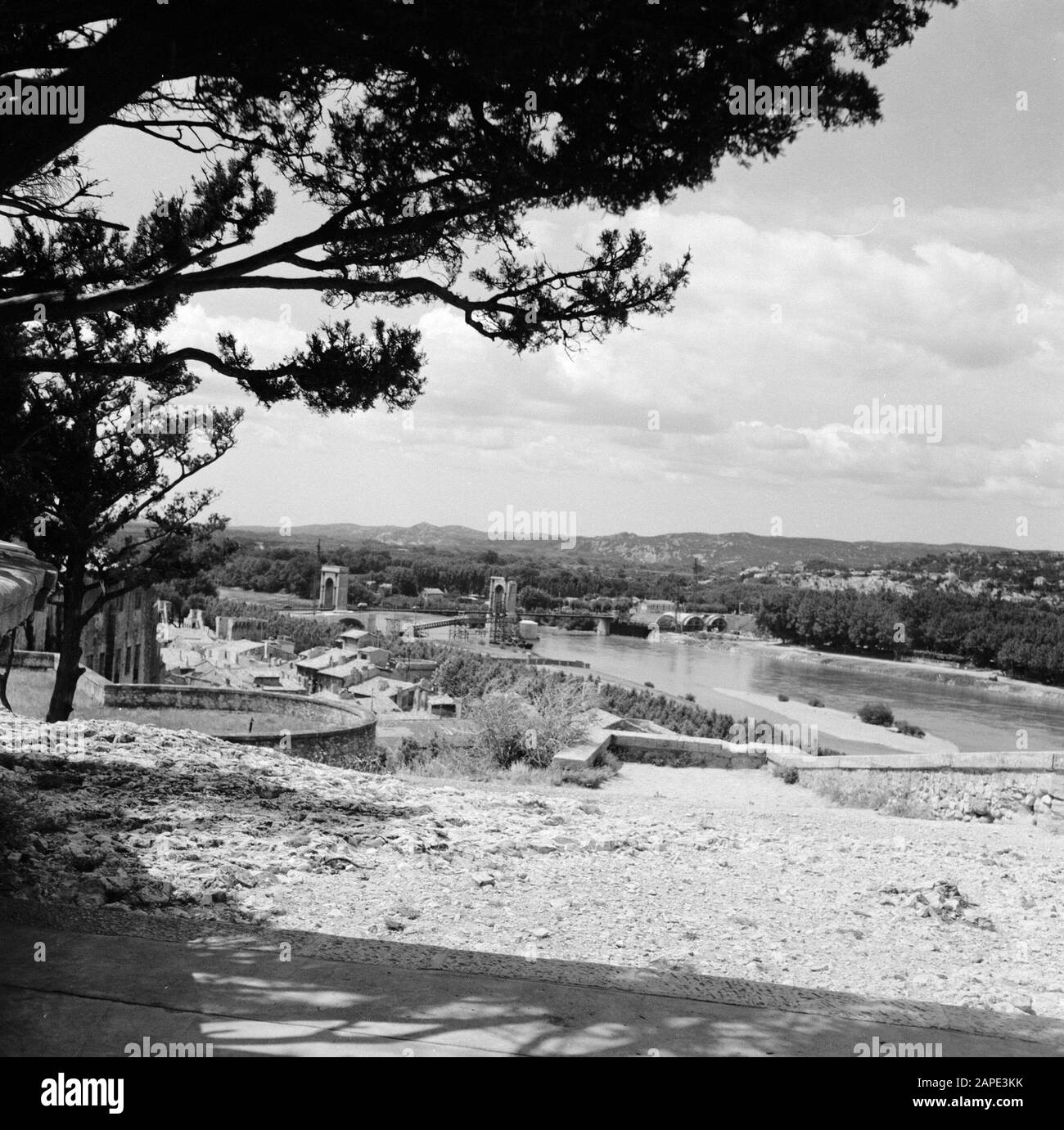 Wine regions - Avignon Description: Avignon on the banks of the Rhône ...
