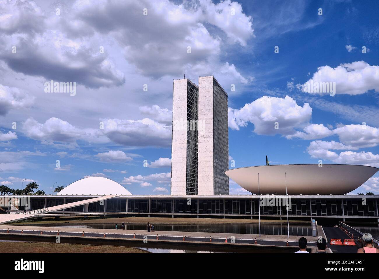 National Congress buildings of Brazil under a cloudy sky during daytime ...