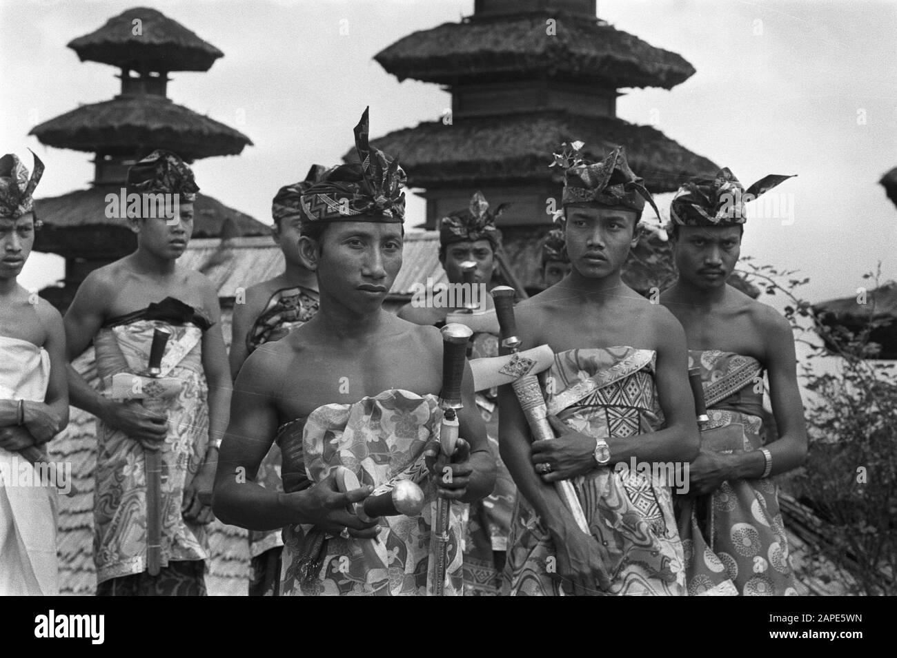 Bali (Indonesia), ceremony at Temple of Besakih (Bali) Date: 9 ...