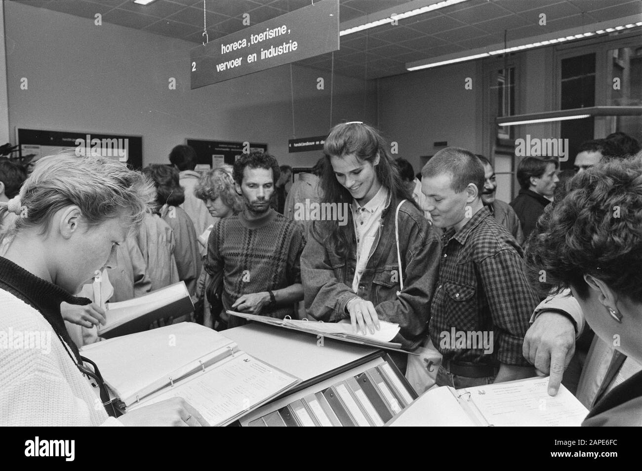 Work placement office Black and White Stock Photos & Images - Alamy