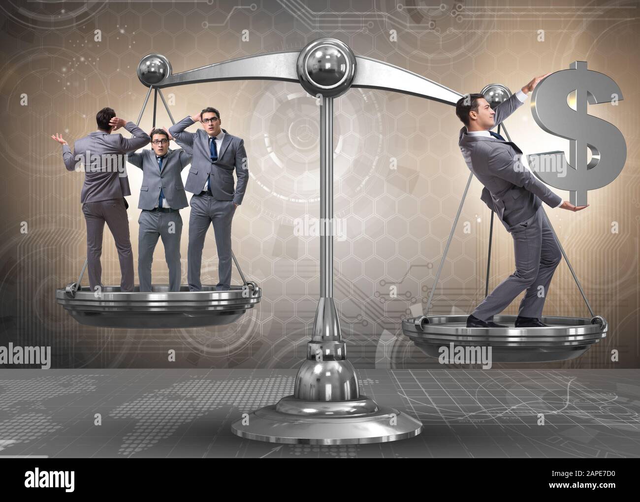 The difference between rich and poor people Stock Photo - Alamy