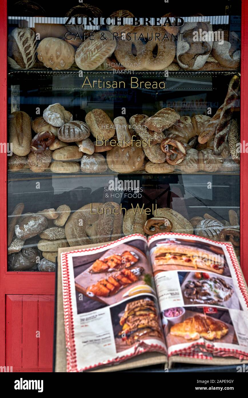 Window display cafe hi-res stock photography and images - Alamy