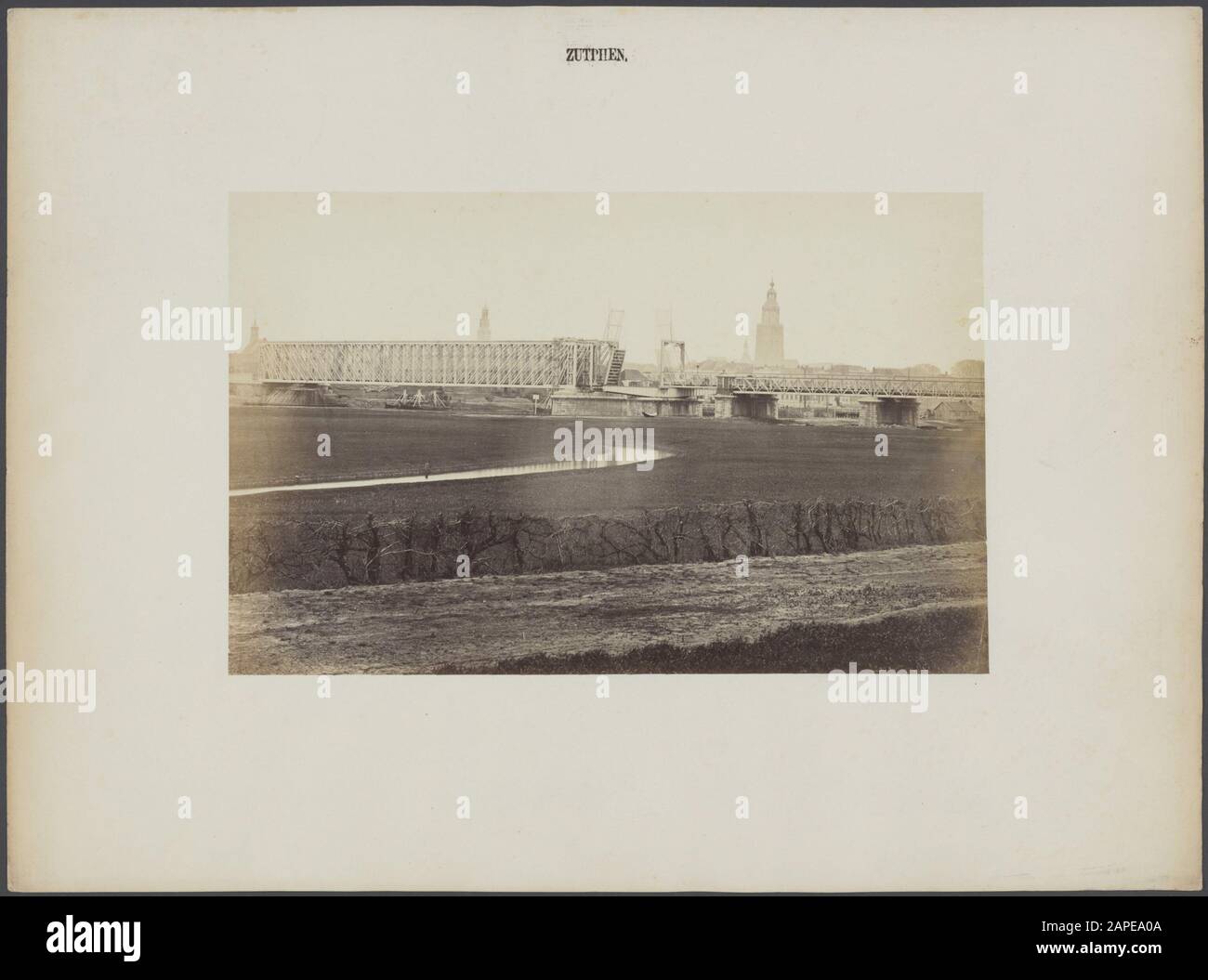 Image of the bridges, of which an open swing bridge is part, and ...