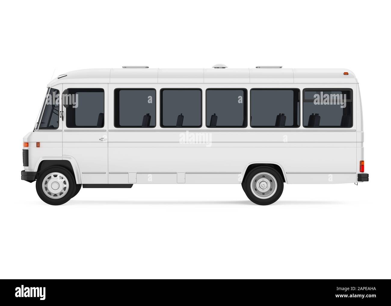 Old Vintage Bus Isolated Stock Photo - Alamy