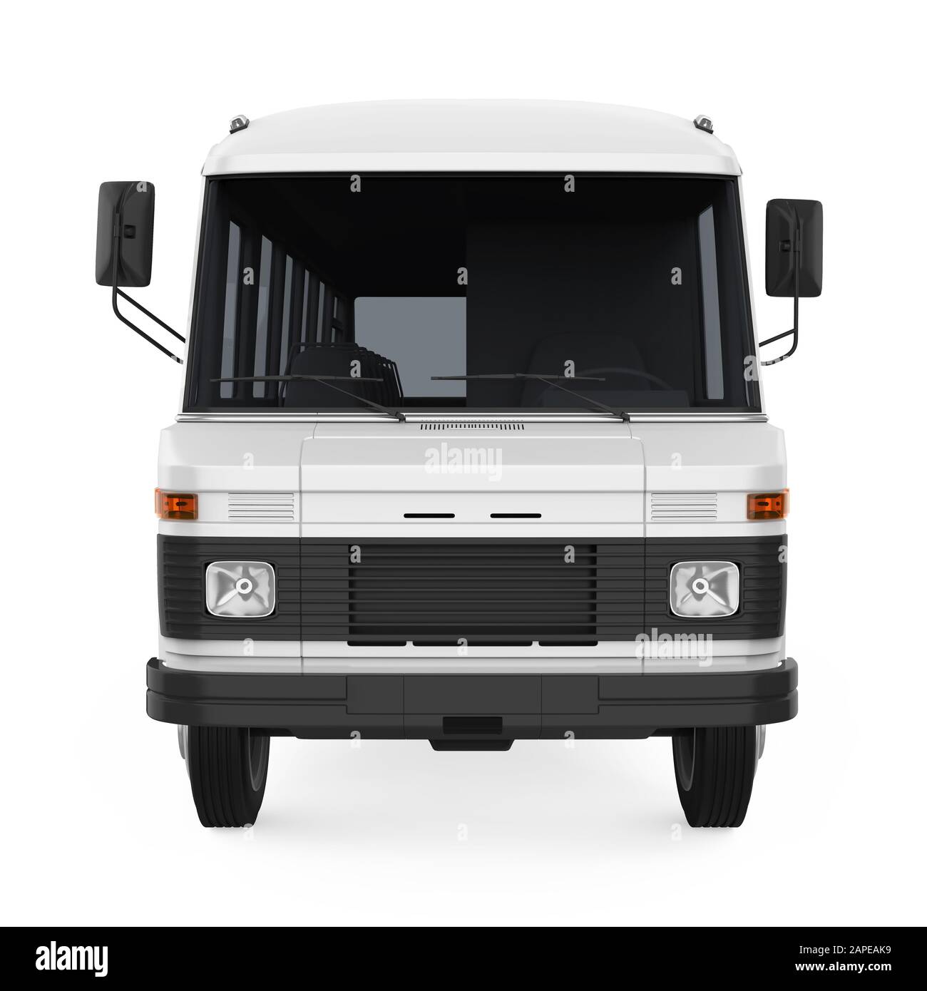 Vintage bus illustration Cut Out Stock Images & Pictures - Alamy