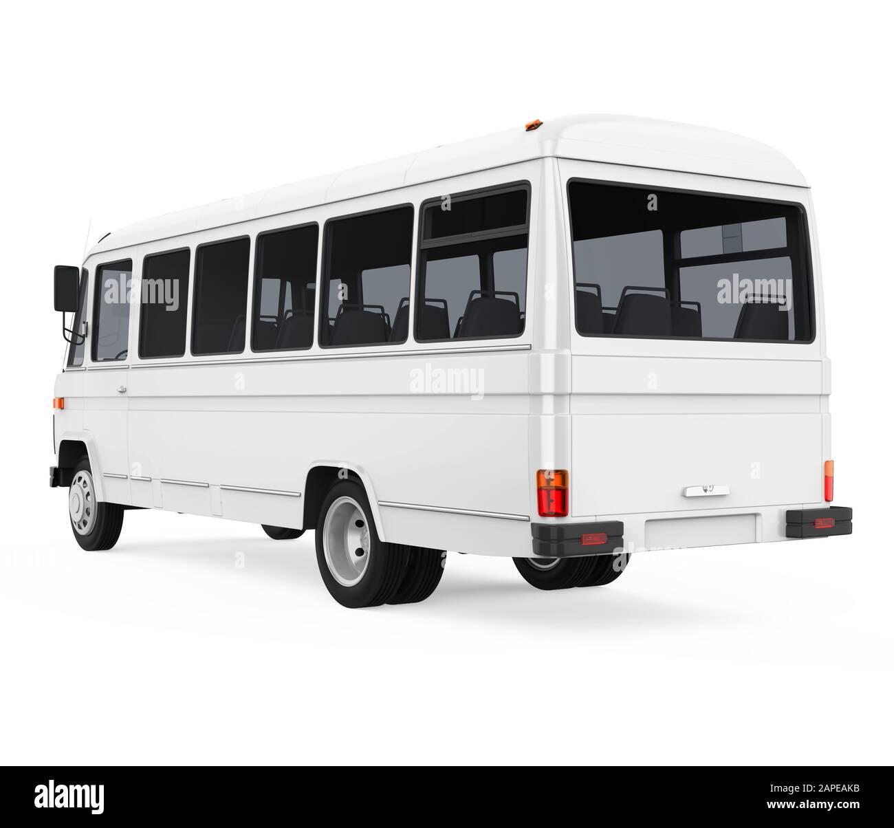 Old Vintage Bus Isolated Stock Photo - Alamy