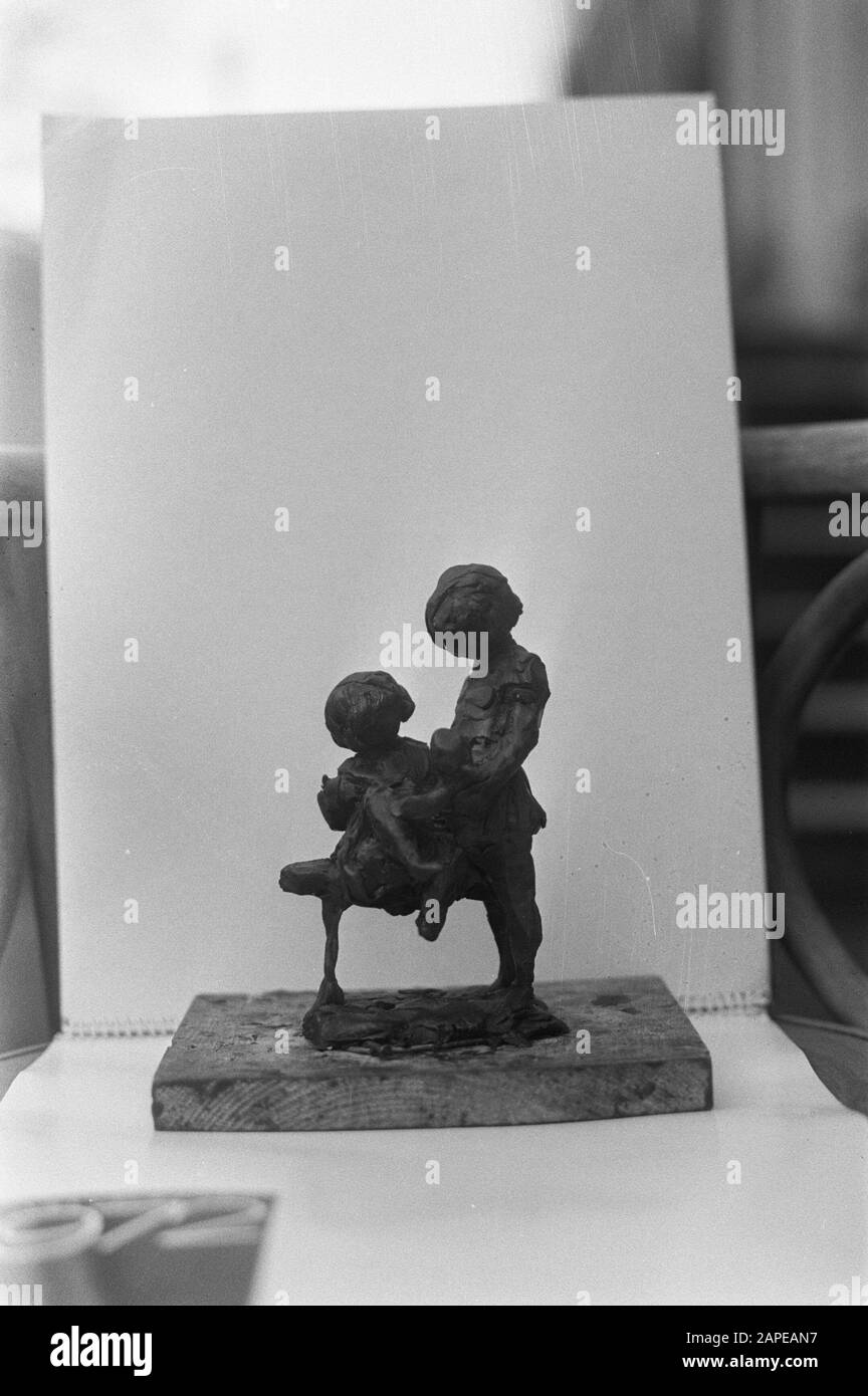 Statuette of Bayens Annotation: Hans Bayens, Dutch sculptor and painter ...