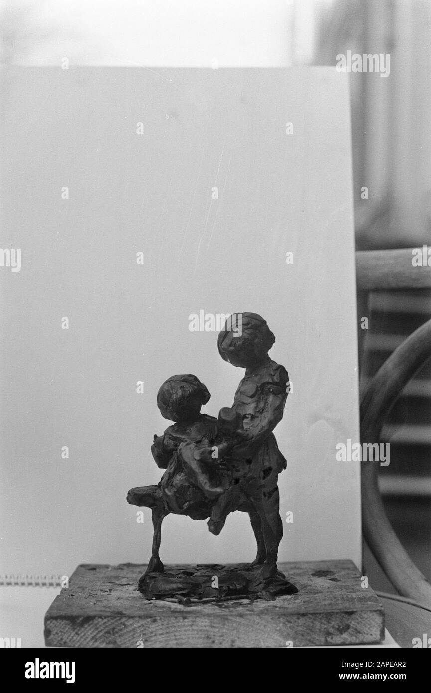 Statuette of Bayens Annotation: Hans Bayens, Dutch sculptor and painter ...