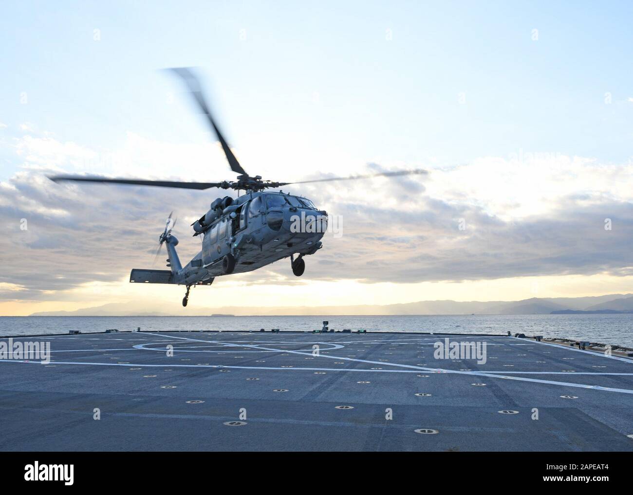 U S 7th Fleet Command Ship Uss Blue Ridge Lcc 19 High Resolution Stock ...