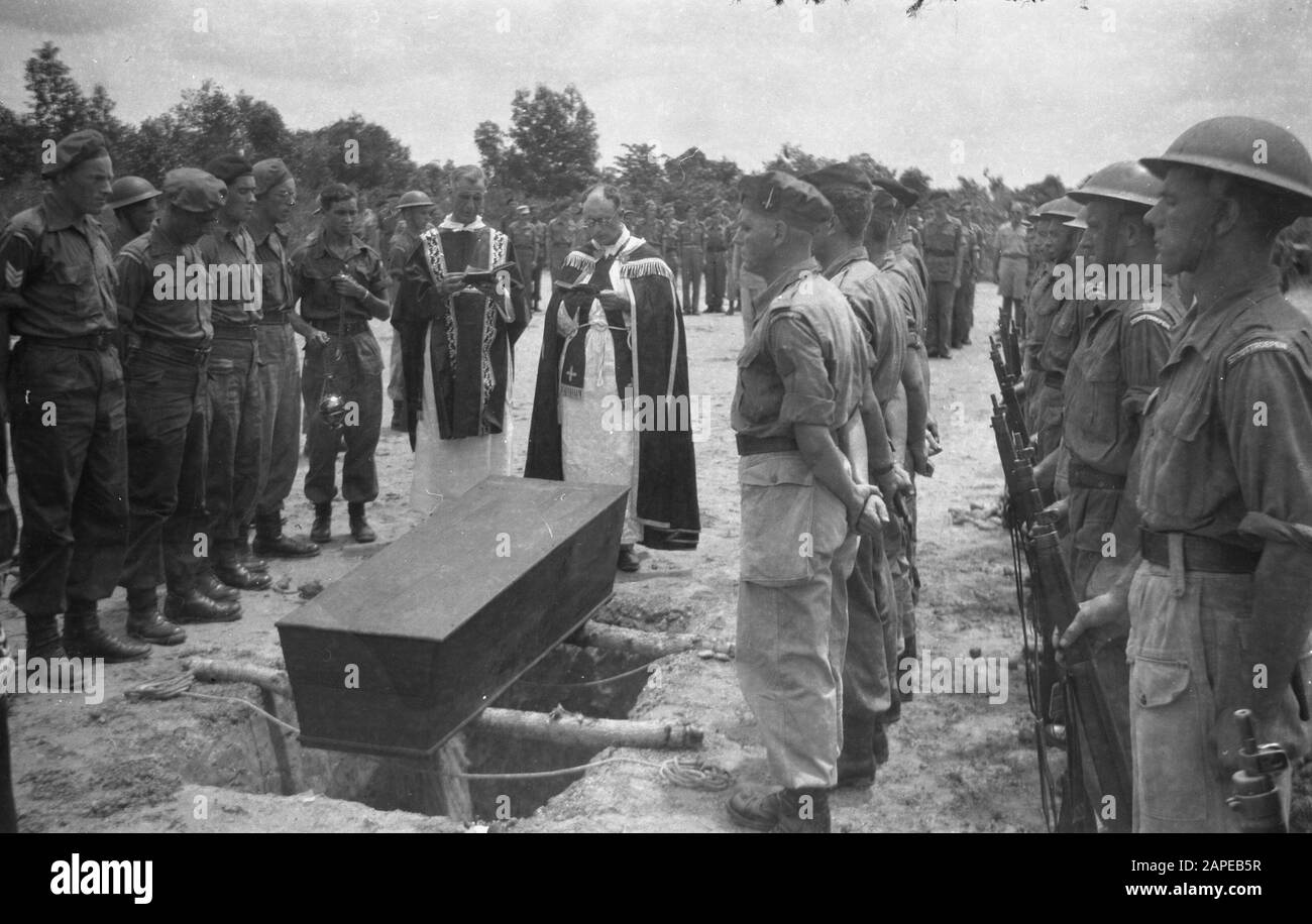 Funeral chaplain Allard in PalembangAnnotation: On 10 October 1947. is ...