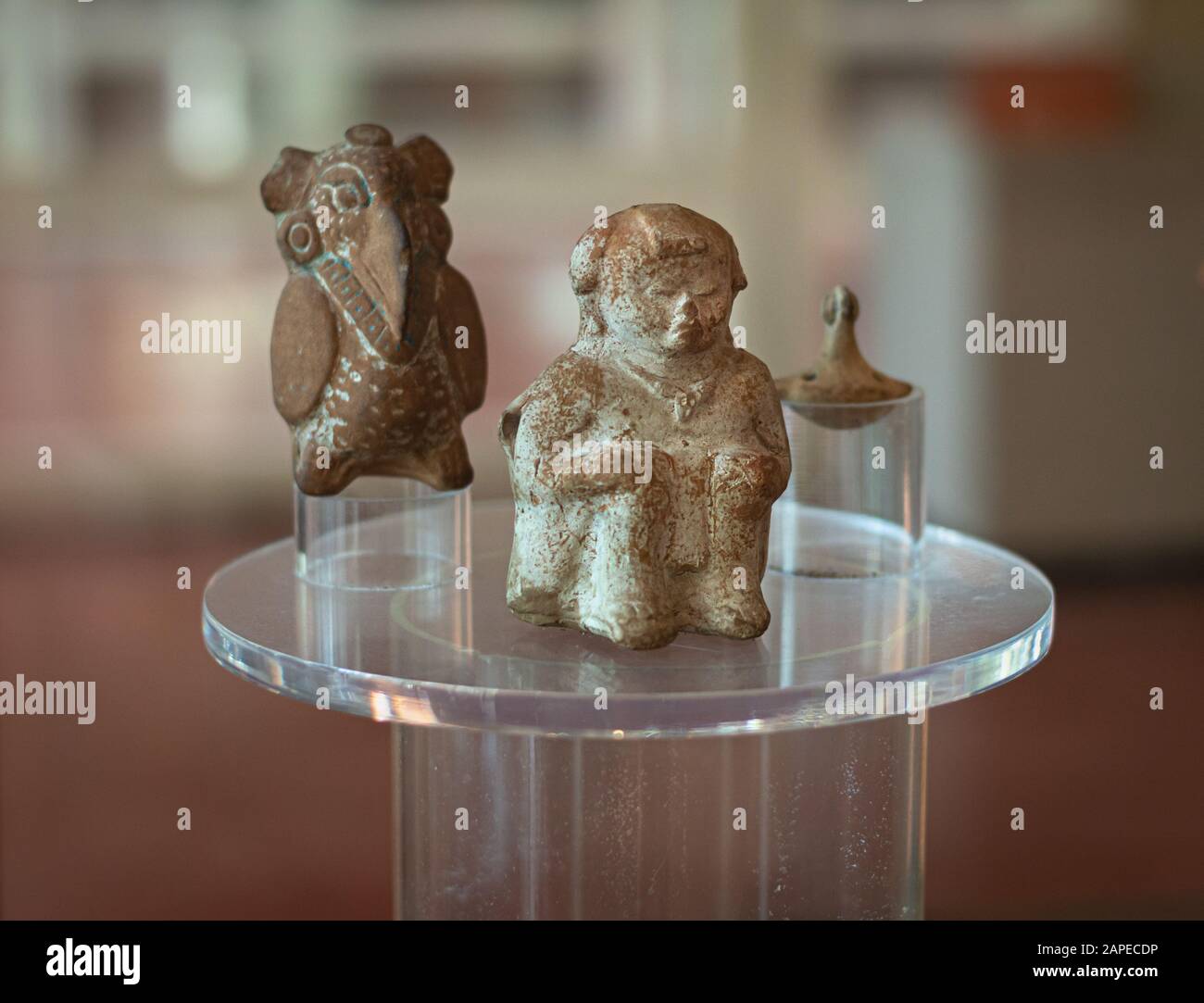 Mayan musical instruments. Dzibilchaltun, Yucatan, Mexico Stock Photo ...