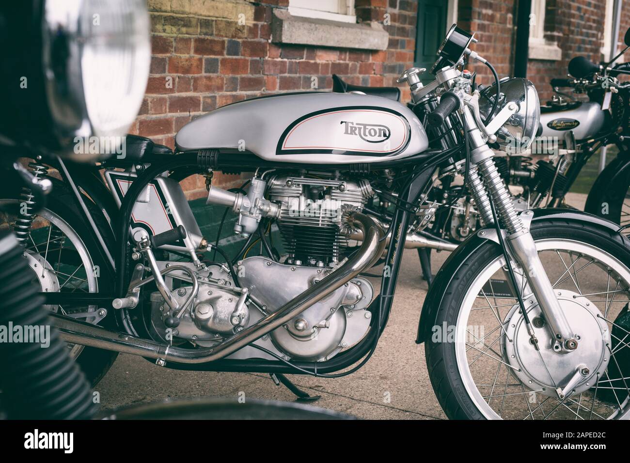 Triumph motorbike 1950s hi-res stock photography and images - Alamy