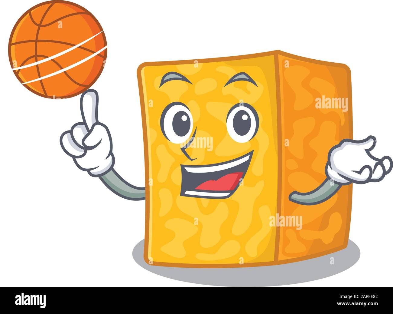 A mascot picture of colby jack cheese cartoon character playing ...