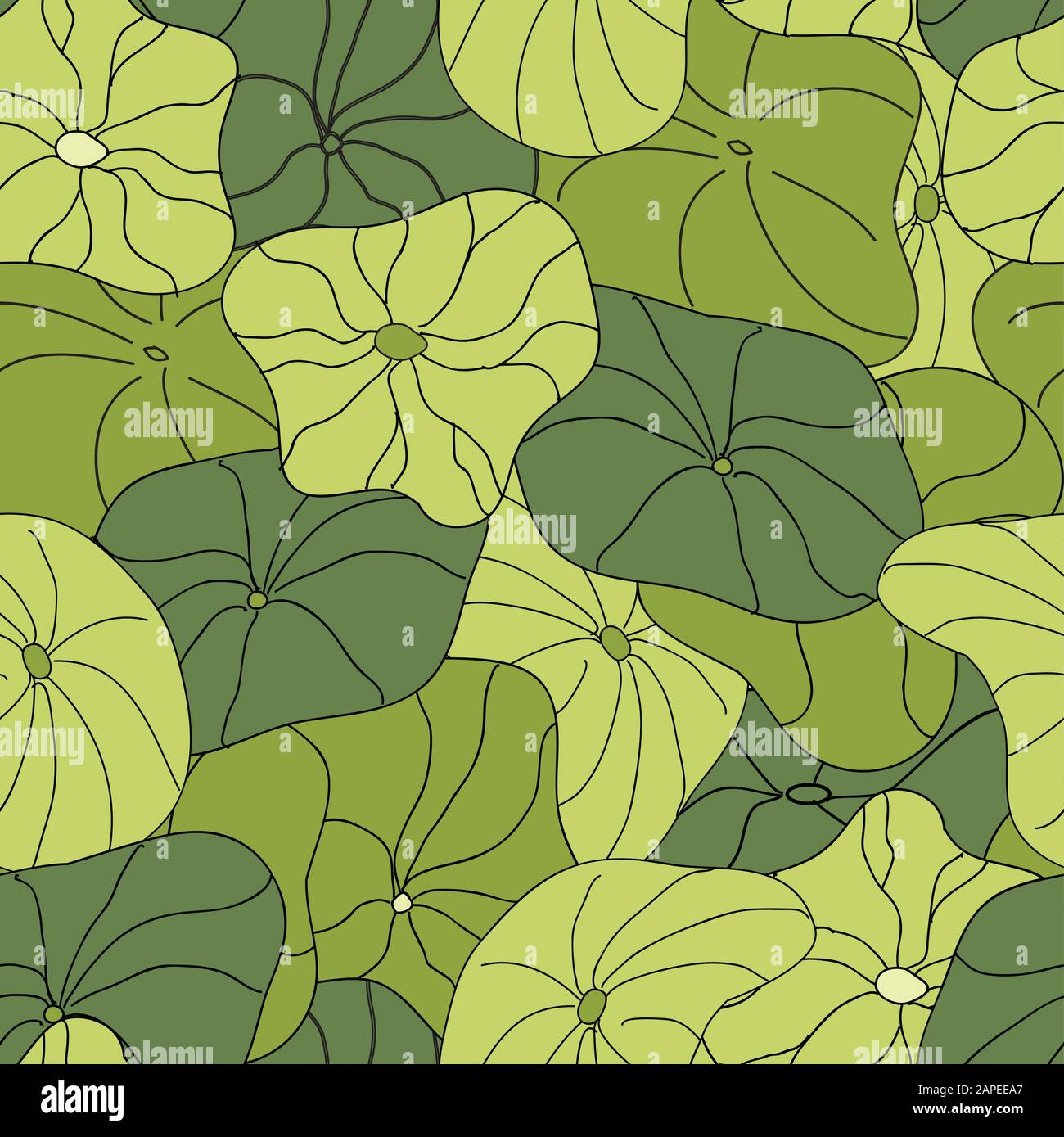 Lily Pads blanket full coverage pattern vector seamless repeat surface ...