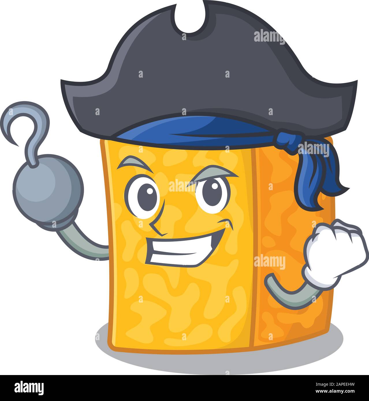 cool and funny colby jack cheese cartoon style wearing hat Stock Vector ...