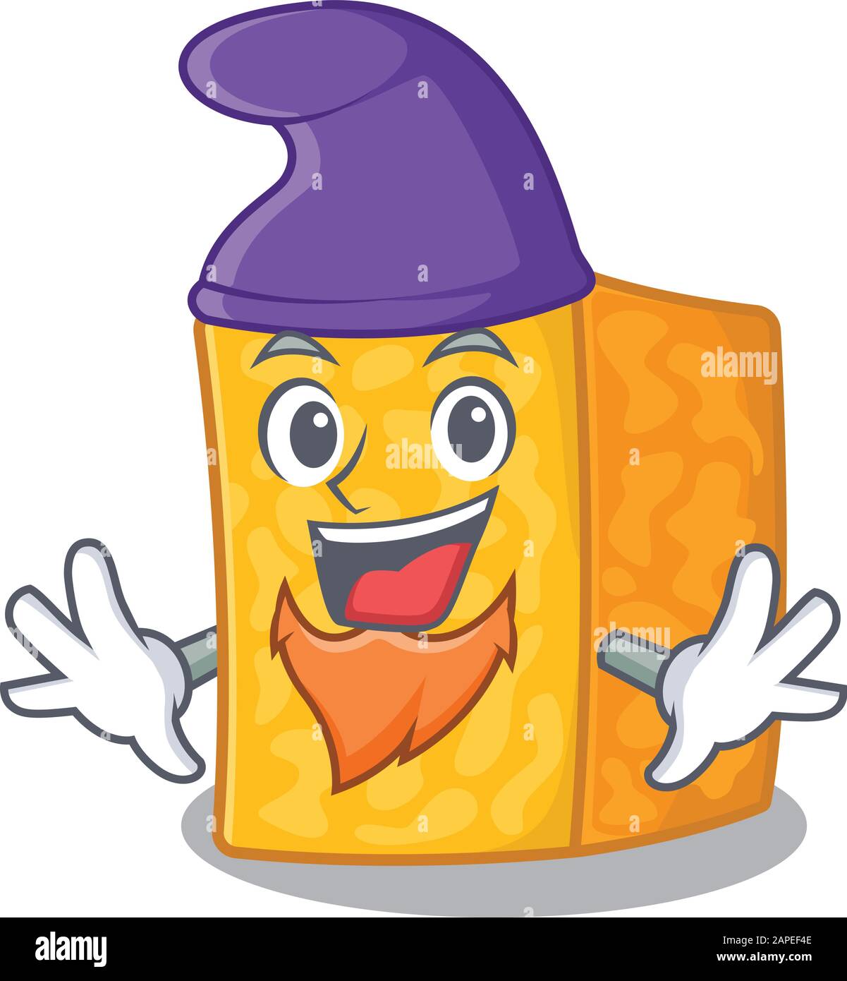 Funny colby jack cheese cartoon mascot performed as an Elf Stock Vector ...