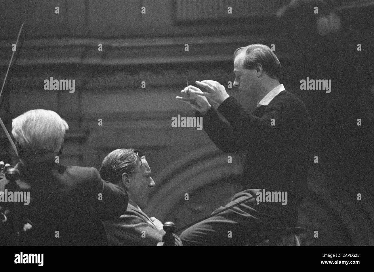 Bernard Haitink successor of Eduard van Bernum rehearses for the first ...
