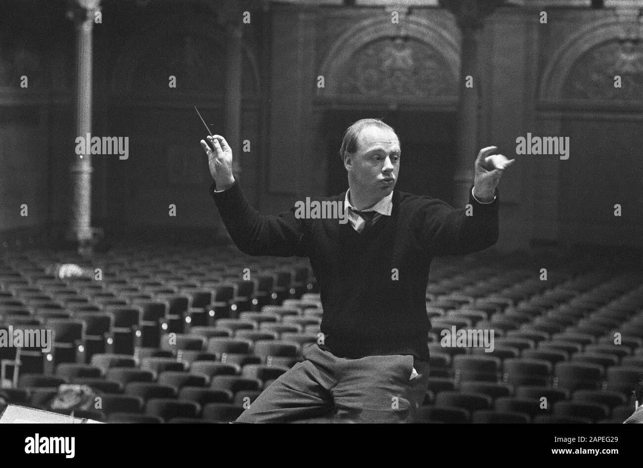 Bernard Haitink successor of Eduard van Bernum rehearses for the first ...